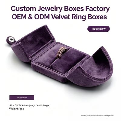 China Bulk Supply Custom Logo Square Luxury Velvet Jewelry Box Factory Wholesale High End Pearl Case Manufacturer for sale