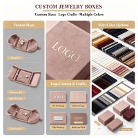 China Bulk Supply Custom Logo Square Luxury Velvet Jewelry Box Factory Wholesale High End Pearl Case Manufacturer for sale