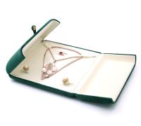 China Best Selling Square Pearl Chain Luxury Velvet Jewelry Box for Wedding Pendant Earring Bracelet Ring Necklace Gift Packaging for sale