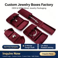 China Jewelry Box Custom Logo Embossed Premium High End Jewellery Packaging Case with Custom Cut Foam Insert for sale
