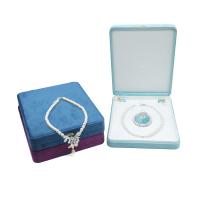 China Customized Velvet Gold Buckle Classic Rectangle Jewelry Packaging Box for Bracelet Pendant and Ring Storage for sale