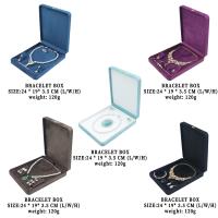 China Customized Velvet Gold Buckle Classic Rectangle Jewelry Packaging Box for Bracelet Pendant and Ring Storage for sale