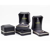 China Luxury Ring Box with LED Light Velvet Necklace Earrings Jewelry Packaging Customized Jewelry Box Factory for sale