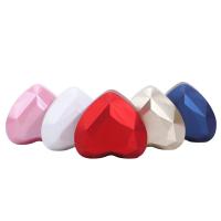 China Crown Luxury Customized Heart Shaped LED Light Jewelry Box with Velvet Lining for Valentine's Day-OEM Available for sale