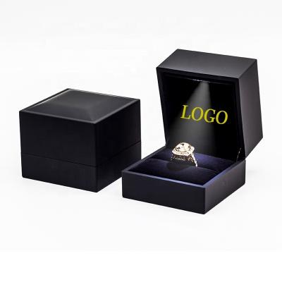 China Factory Customized Led Jewelry Box Earrings Necklace Ring Box Set Jade Jewelry Packaging Wholesale for sale