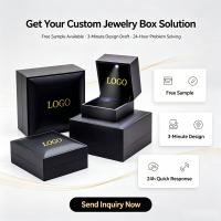China Factory Customized Led Jewelry Box Earrings Necklace Ring Box Set Jade Jewelry Packaging Wholesale for sale