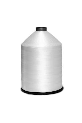 China 1000D 3 Ply High Tenacity Polyester Thread Raw White 100 Percent Polyester Sewing Thread for sale