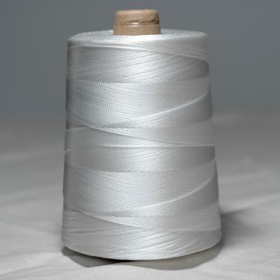 China 100% Polypropylene Thread 1000D*3 Raw White High Tenacity Sewing Thread for Container Bags for sale
