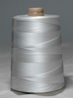 China 1000D 3 Ply High Tenacity Polyester Thread Raw White 100 Percent Polyester Sewing Thread for sale