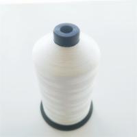 China 500D*3 Extra Strong Polyester Thread Abrasion Resistance White for sale