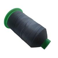 China 1000D/3 1500D/3 Bonded Polyester Thread Heavy Duty Black Thread for sale