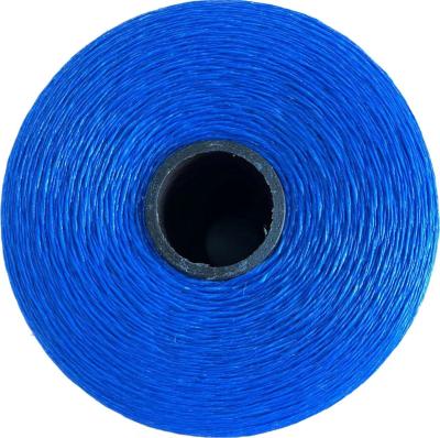 China Blue Fibrillated Yarn 2500D-5000D Polypropylene Sewing Thread for Industrial Sewing for sale