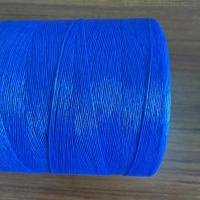 China Blue Fibrillated Yarn 2500D-5000D Polypropylene Sewing Thread for Industrial Sewing for sale