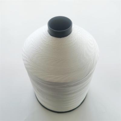 China High Tenacity Polyester Thread 630D 3 Raw White 100 Polyester Sewing Thread Custom for sale