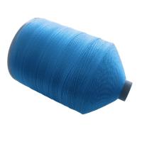 China 40s Polyester Sewing Thread 500 Yards Blue Embroidery Thread Fire Retardant for sale