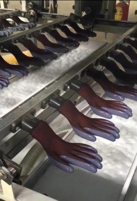 China Customized Nitrile Glove Making Machine Nylon Spandex Glove Coating Lines for sale