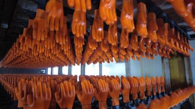 China 35m PVC Gloves Dipping Machine With Automatic Logo Printing And Stripping System for sale