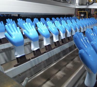 China Fully Automatic Glove Dipping Line with Easy Access For Cleaning And Maintenance and 4000 Gloves Per Hour Capacity for sale