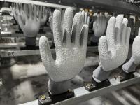 China Automatic Latex Coated Work Glove Dipping Plant 36000 Pairs Per 24 Hours for sale