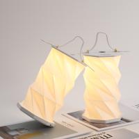 China RoHS Table Recycled Rotating Paper Lamp Paper ABS Type C Business Gift 700mah for sale