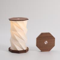 China Wooden Pleated Origami Paper Lamp Round 700mah OEM for sale