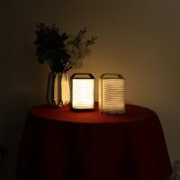 China Japanese Paper Sculptural Accordion Table Lamp Night Light Home Decor OEM for sale