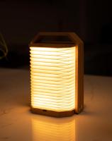 China Indoor Flexible Camping Accordion Light 3500K Warm White Beechwood for sale