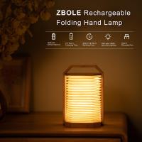 China Indoor Flexible Camping Accordion Light 3500K Warm White Beechwood for sale