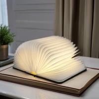 China Magnetic Atmosphere Colour Paper Book Lamp Rechargeable USB for sale