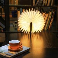 China Magnetic Atmosphere Colour Paper Book Lamp Rechargeable USB for sale