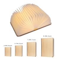 China Magnetic Atmosphere Colour Paper Book Lamp Rechargeable USB for sale