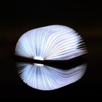 China LED Origami Pendant Lamp Paper Craft Night Desk Book Light Wooden for sale