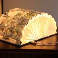 China 1200mAh Foldable Night Paper Book Lamp Flower Drawing Lighting for sale