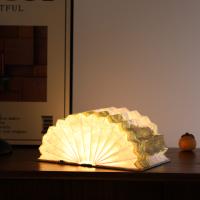 China Wood Origami Floor Standing Paper Lamps Night Reading Light for sale