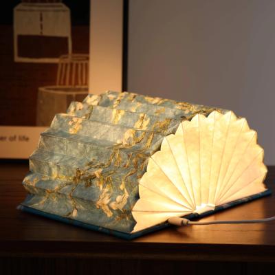 China USB Paper Book Lamp Almond Blossoms Touch Control Foldable for sale