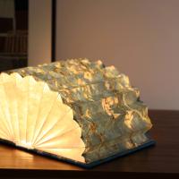 China USB Paper Book Lamp Almond Blossoms Touch Control Foldable for sale