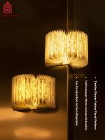 China Eco Friendly Book Geometric Paper Lamp Decoration Museum Nightlight for sale