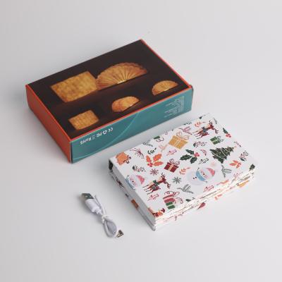 China Creative Wood Paper Book Lamp Reading Lighting Christmas Decorations USB Charging for sale