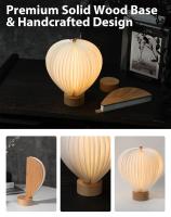China Origami Pendant Hot Air Balloon Paper Lamp Cordless Touch Control for sale