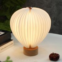 China Folding LED Table Paper Mache Balloon Lantern Origami Hanging Light for sale