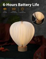 China Folding LED Table Paper Mache Balloon Lantern Origami Hanging Light for sale