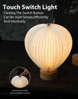 China RGB LED Rechargeable Cordless Hot Air Balloon Paper Lamp Origami Desk Night Light for sale