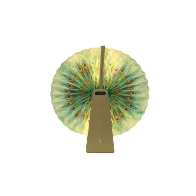 China Handheld Night Origami Paper Desk Lamp Resin Craft For Home Decor for sale