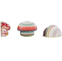 China Decorative Folding Origami Paper Mushroom Lamp Wooden Base for sale