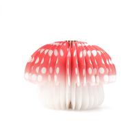 China Mini LED Table Mushroom Paper Lamp Rechargeable Foldable For Bedroom for sale