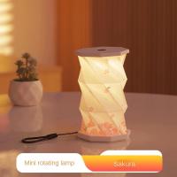 China Round LED Book Rotating Paper Lamp Nightlight Floor Standing ODM for sale