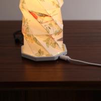China Smart Touch LED Handmade Robin Rotating Paper Lamp Night Light Home Lantern for sale