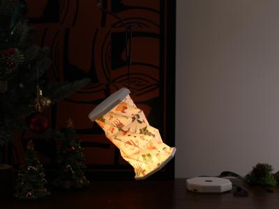 China Customized Cordless Folded Paper Standard Lamp For Christmas 5V 300mAh for sale