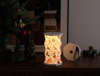 China Customized Cordless Folded Paper Standard Lamp For Christmas 5V 300mAh for sale