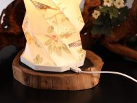 China Creative Geometric Bird Rotating Paper Lamp LED Lights Home Decoration for sale